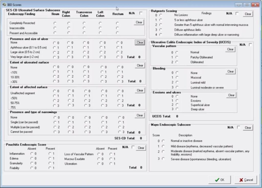 IBD Scoring Scale Data Collection Tool Released | EndoSoft®