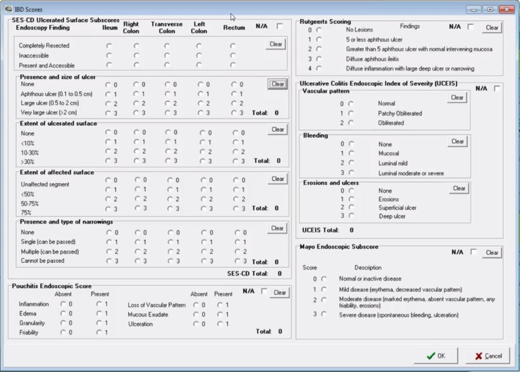 IBD Scoring Scale Data Collection Tool Released | EndoSoft®